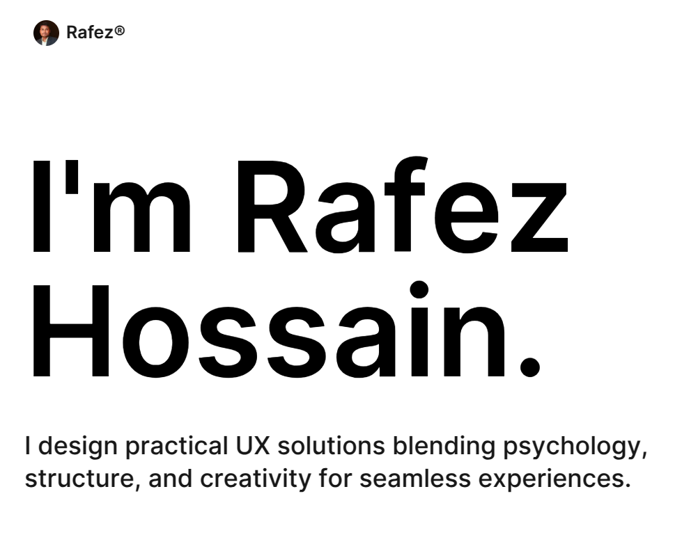 Md. Rafez Hossain - Digital Product Designer
